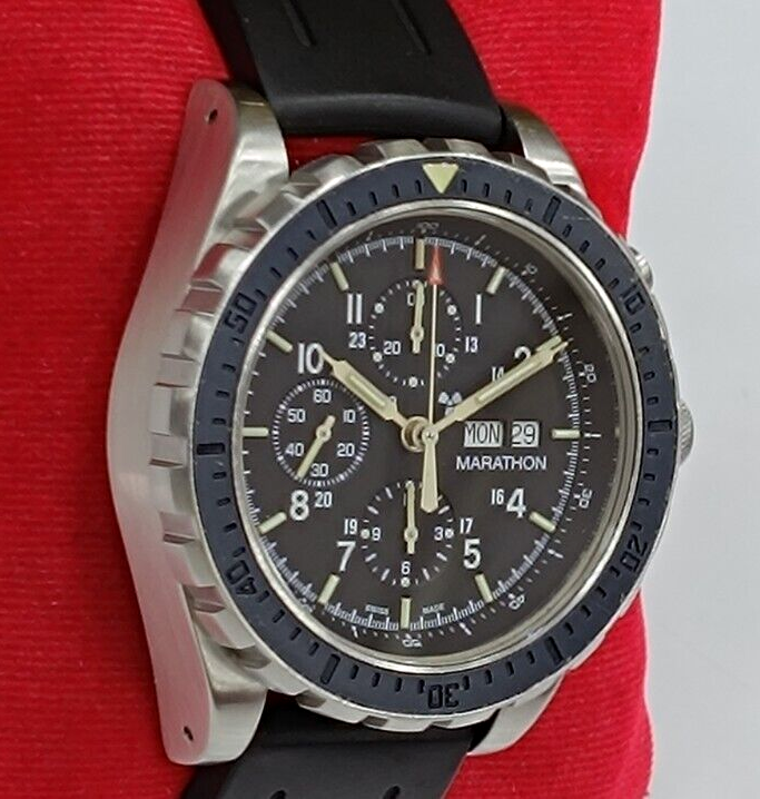Marathon Jumbo Diver Pilot's Chronograph Automatic Men's Watch | eBay