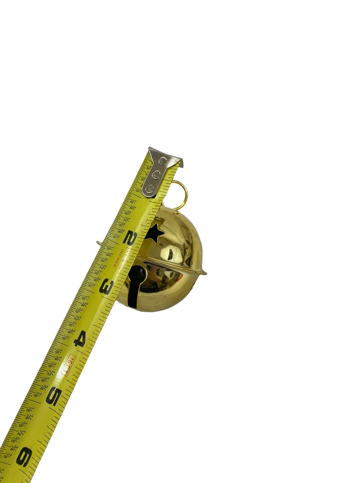 Gold bell ornament star cut outs 3" | eBay