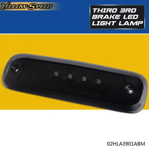 FIT FOR 97-01 JEEP CHEROKEE BLACK/SMOKE REAR LED THIRD 3RD TAIL BRAKE ...
