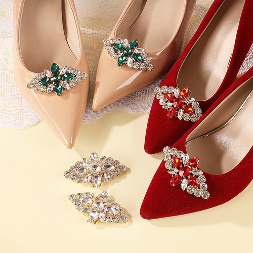 1Pcs Removable Lady Shoe Clips Wedding Bride Shoes Decoration Shiny ...