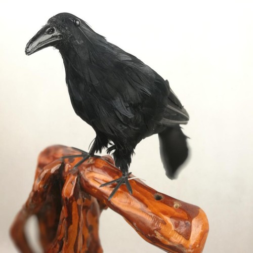 Vivid Artificial Decorative Realistic Raven Decor | eBay