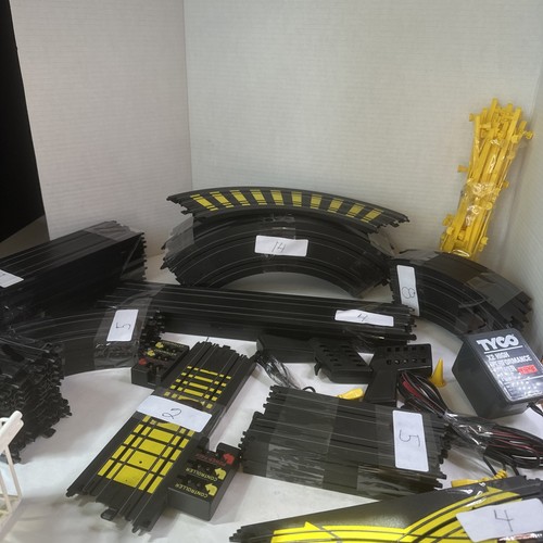 Huge Lot TYCO Slot Car Racing Tracks + Controllers + More All Untested ...