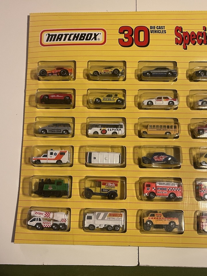 Matchbox 30 Die-Cast Vehicles SPECIAL COLLECTION 1992 New Great Display ...