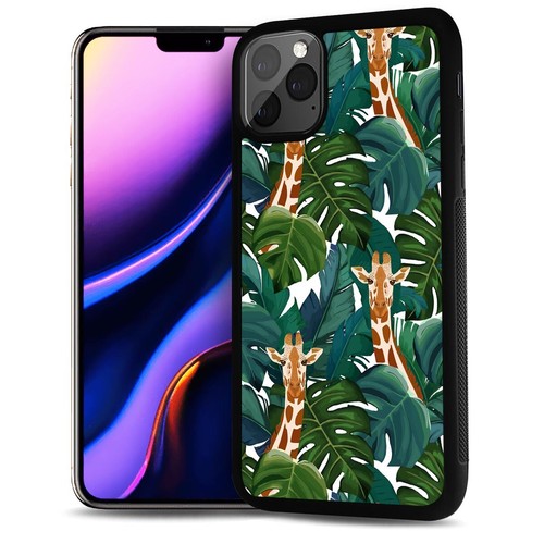 ( For iPhone 11 Pro ) Back Case Cover AJ12551 Giraffe Palm Tropical | eBay
