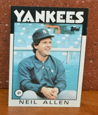 BASEBALL CARD TOPPS 1986 YANKEES NEIL ALLEN | eBay