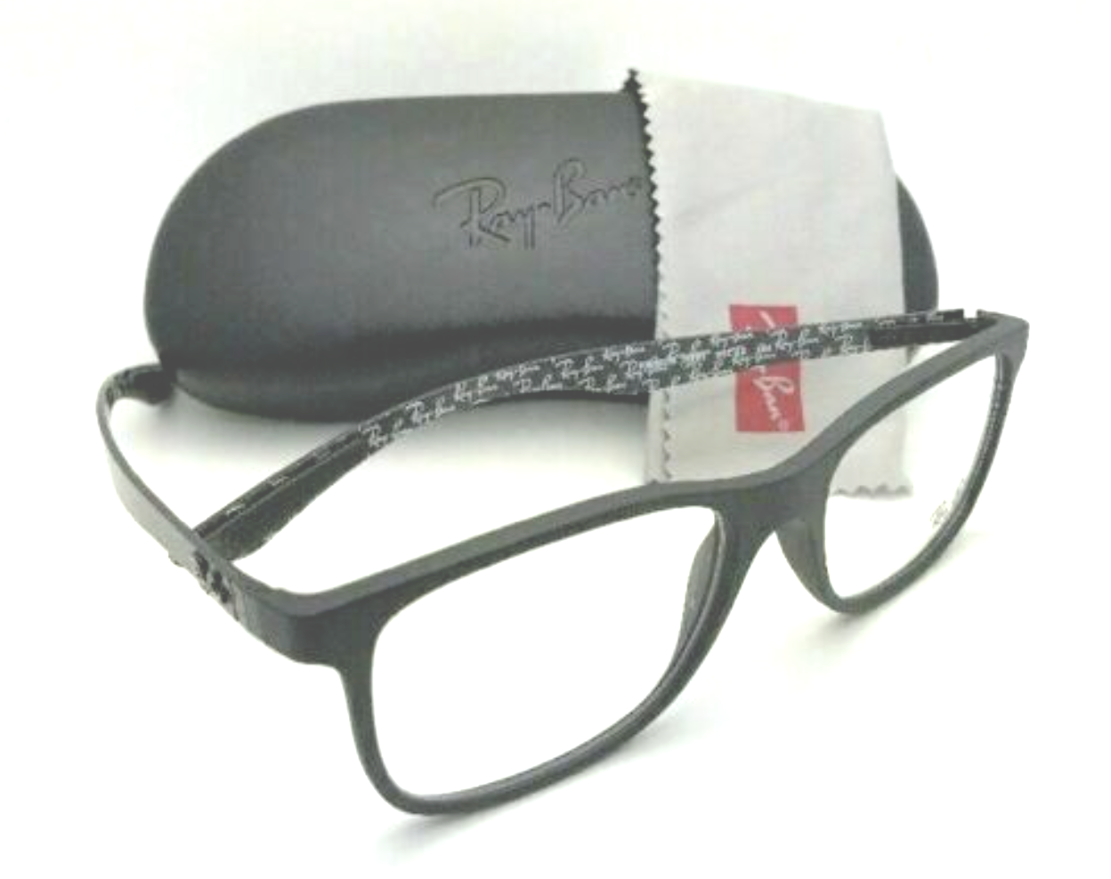 New Ray-Ban Reading Glasses RB 8903 5263 55-18 Black Carbon-fiber ...