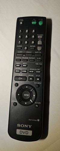 Sony RMT-D116A DVD CD Remote Control For DVP-S365 S363 DVP-S9000ES DVP ...