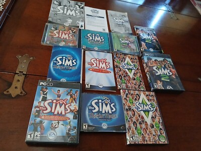 CD Lot of 7/Sims/Sims Unleashed/Sims 2/Sims 2 University Expansion Pack ...