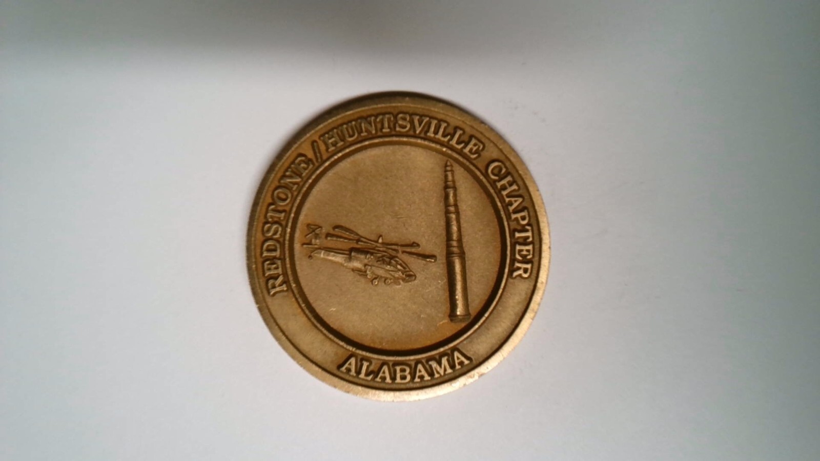CHALLENGE COIN OLDER REDSTONE/HUNTSVILLE AL AMERICAN SOCIETY OF ...