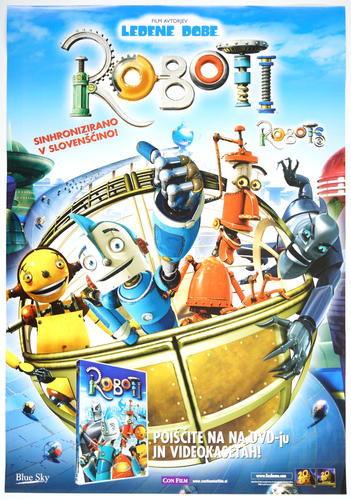 ROBOTS 19x26 Original SLO movie poster 2005 EWAN MCGREGOR HALLE BERRY ...