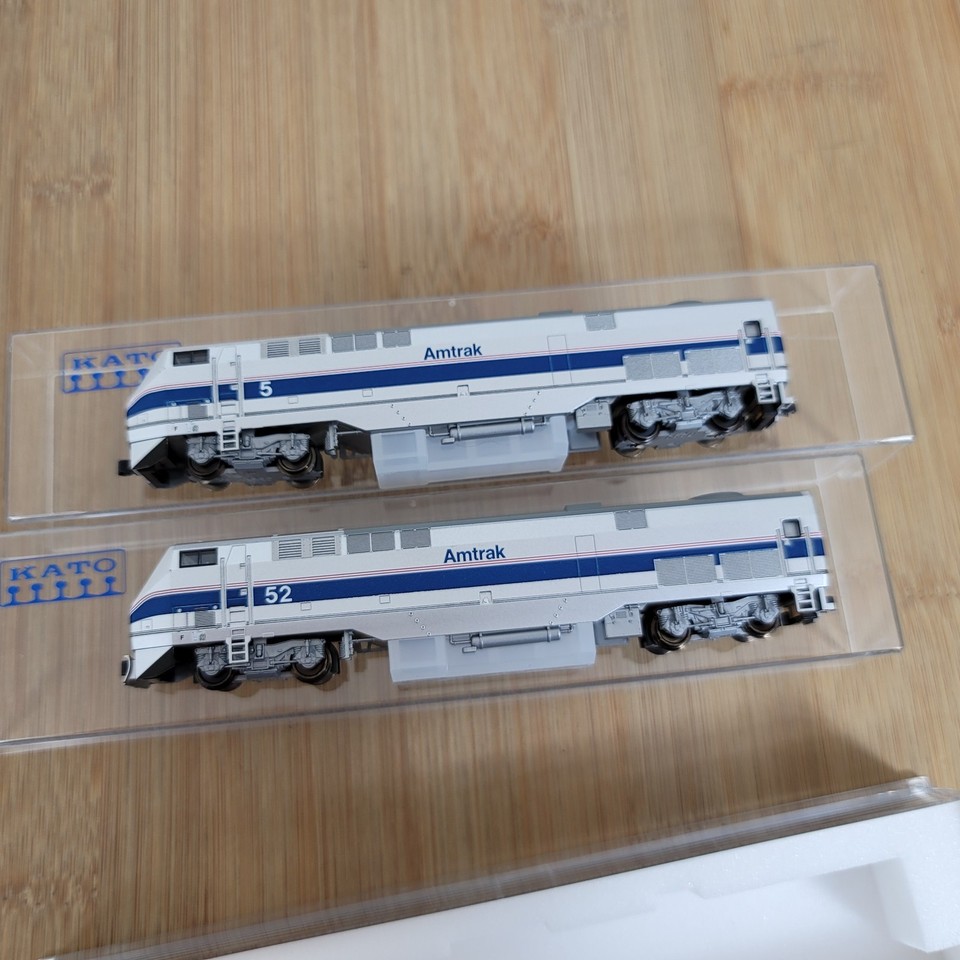 Kato P42 Locomotive Set Amtrak #106-6102 #5 & #52 Phase IV Train N Scale | eBay