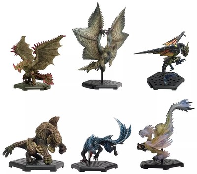 Monster Hunter Mini Figure Set di 6 Capcom Builder Plus Best Vol.22-24 ...