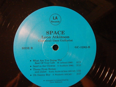 SPACE. Leon Atkinson. Classical/Jazz Guitarist. LA Records. Near Mint ...