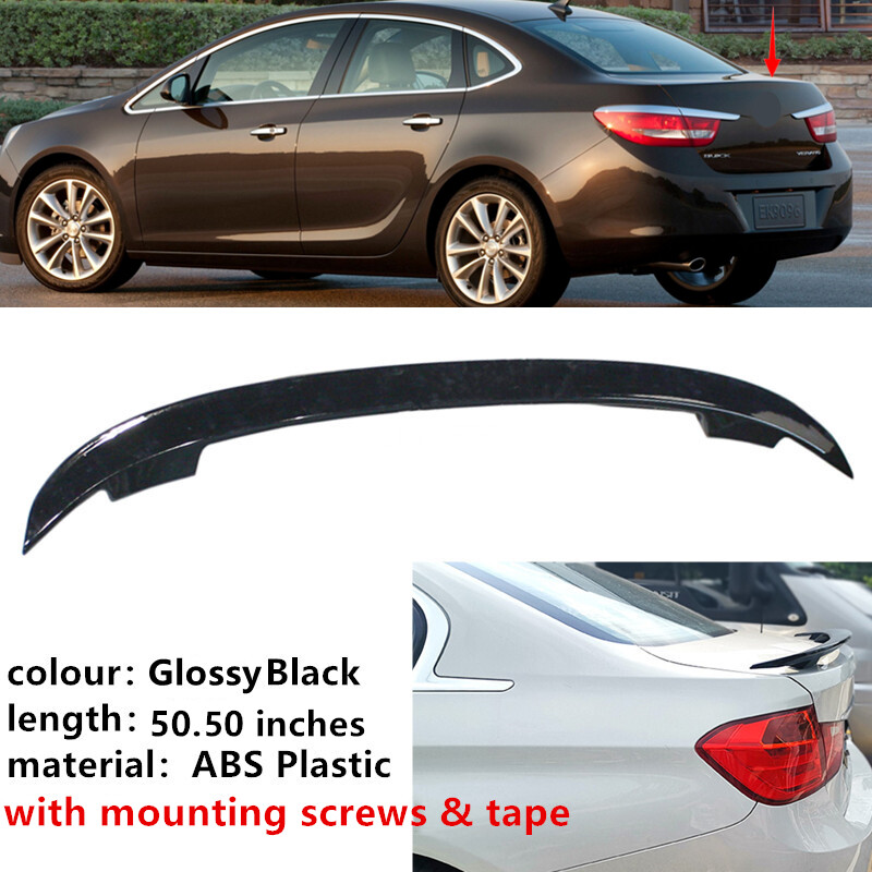 Fit For Buick Verano 2012-2017 Black Rear Trunk Lip Sport Spoiler Wing ...