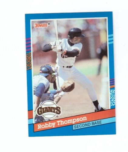 1991 Donruss Baseball Card #363 Robby Thompson Giants | eBay