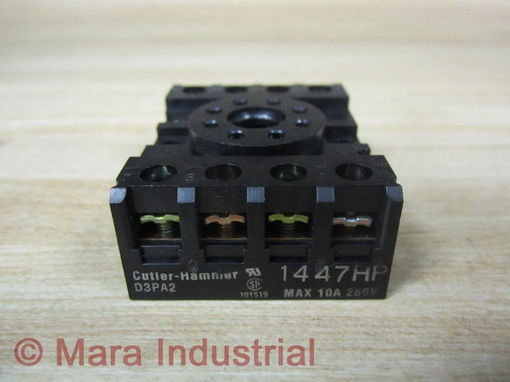 Cutler Hammer D3PA2 Eaton Relay Socket 10A 250V | eBay