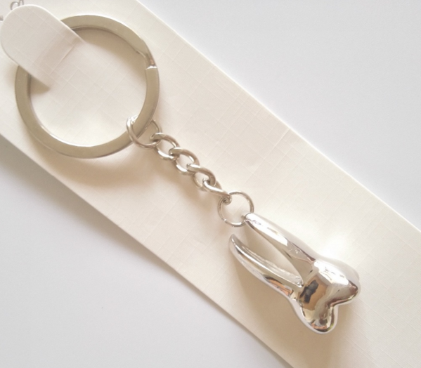 5X Teeth Keychain Dentist Key Chains Tooth Model Shape Dental Clinic ...