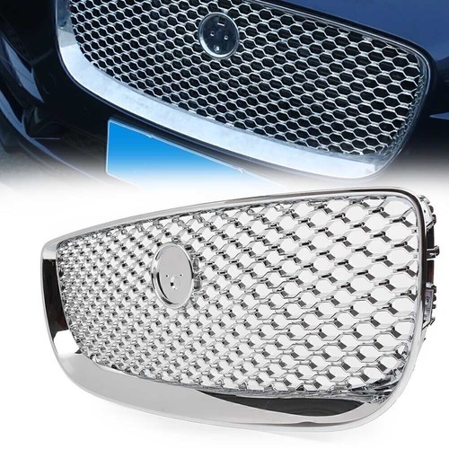 Front Grille Upper Mesh Grill Chrome Fit Jaguar XJ 2016-2020 2017 | eBay