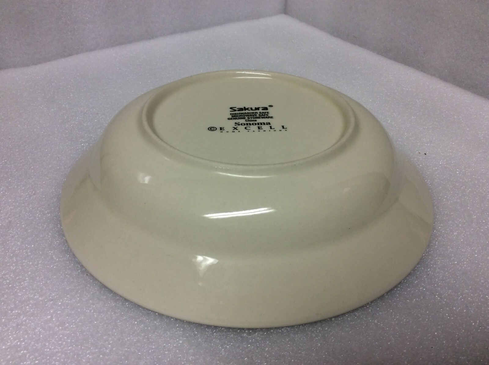 Sakura Oneida Sonoma Excell Stoneware 7.5" Tan Cereal Bowl Fruit Border ...