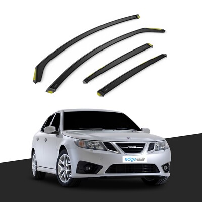 SAAB 9-3 2002-2016 4 Door Saloon Wind Deflectors 4pc Tinted | eBay