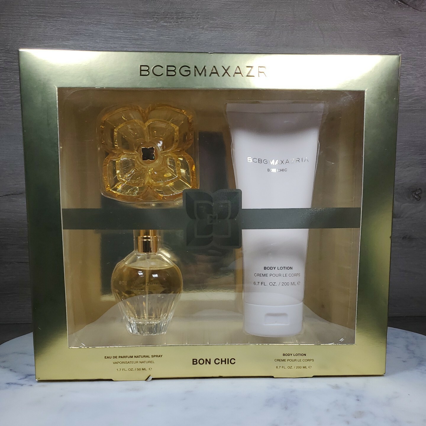 BCBG MAX AZRIA BON CHIC Max Azria ︎GIFT SET ︎1.7 OZ EAU DE PARFUM ︎Lotion ︎NEW ! | eBay