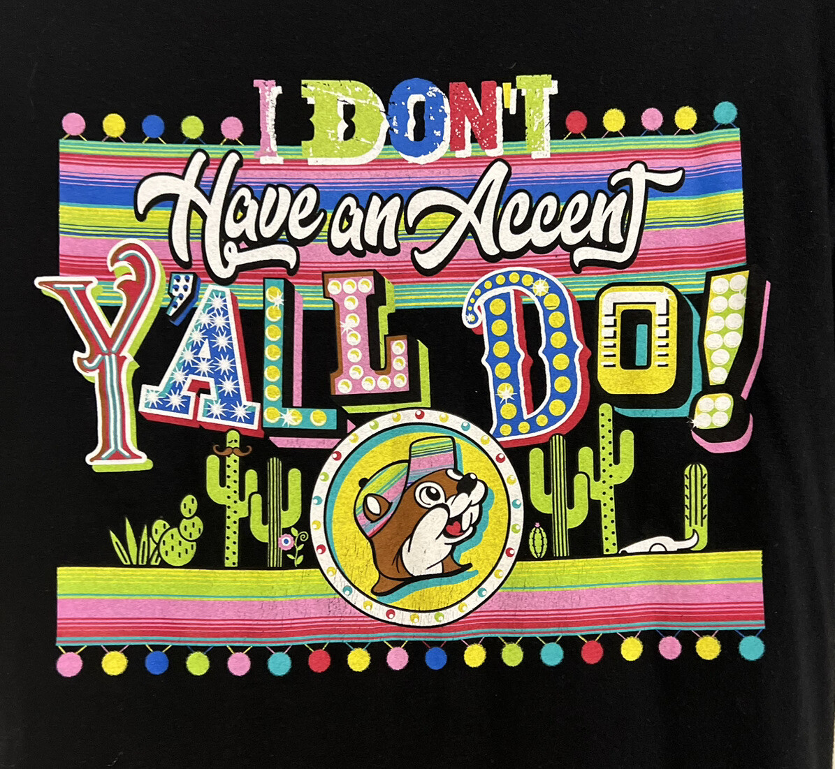 Buc-ee’s Beaver Adult Med. Graphic Black T-Shirt I Do… - Gem