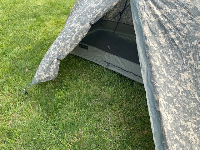 USGI ORC Industries ICS Improved Combat Shelter 1 Man Tent ACU camo ...