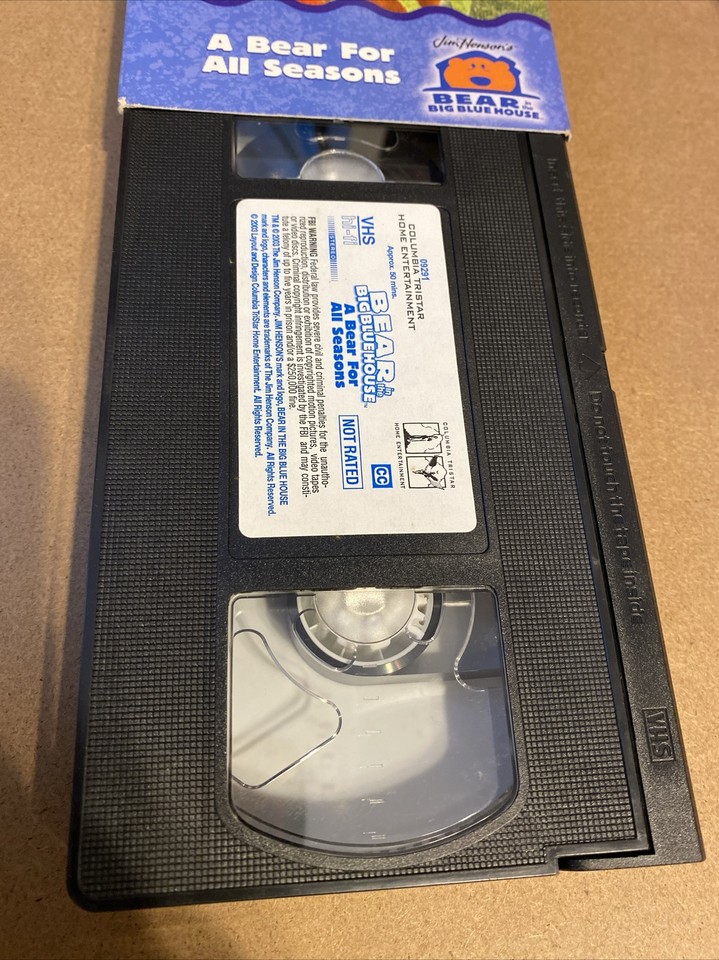 Bear in the Big Blue House - A Bear For All Seasons (VHS, 2003 ...