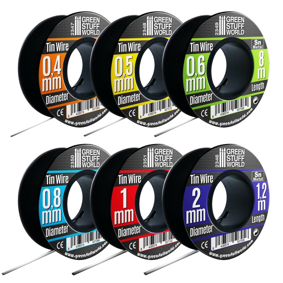 Flexible tin wire roll 1mm - Miniatures Bases cable wire pipeline | eBay