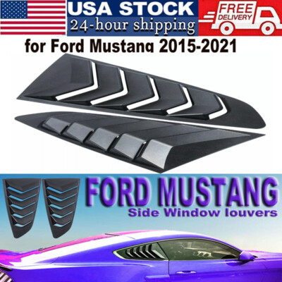 Side Window Louvers ABS Windshield Sun Shade Cover for Ford Mustang ...