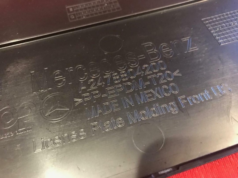 Mercedes-Benz W247 GLB 250 Front License Plate Holder | 2478804200 ...