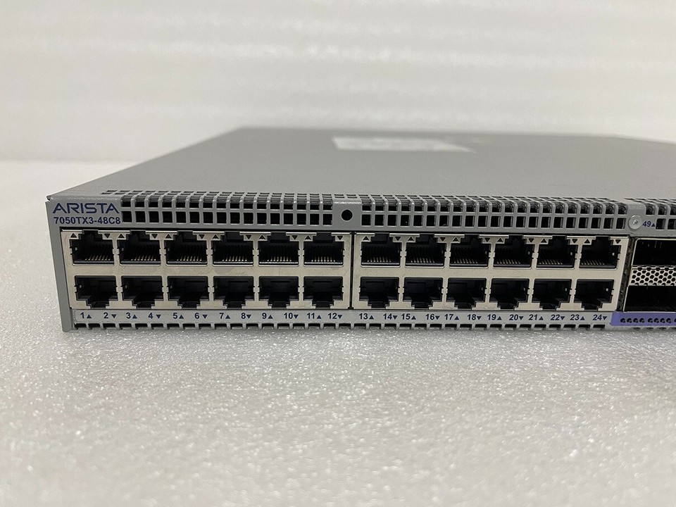 Arista DCS-7050TX3-48C8-R 7050X3 48x 10GBase-T & 8x 100G QSFP28 Switch ...