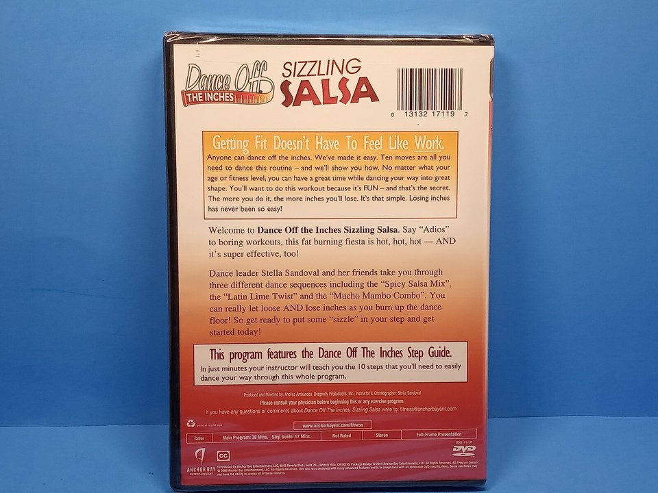 Dance Off the Inches: Sizzling Salsa (DVD, 2006, Widescreen) New Sealed ...