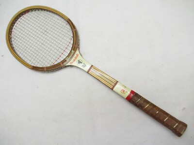 VTG BANCROFT "BJORN BORG MONTE CARLO" WOODEN TENNIS RACQUET ANTIQUE ...
