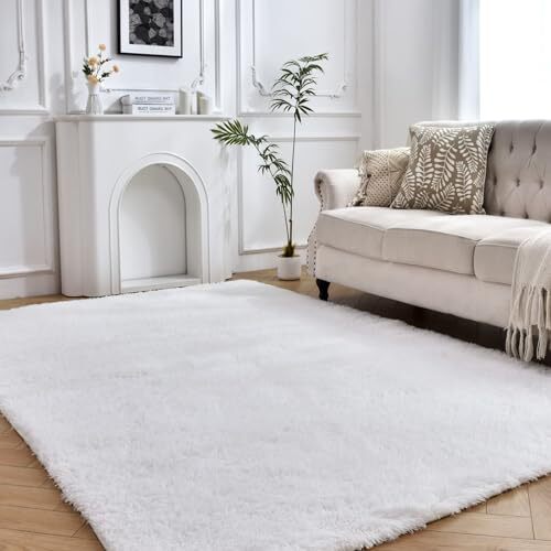 8x10 Area Rugs Fluffy Shag Rug for Living Room Nursery Room, 8x10 Ft ...