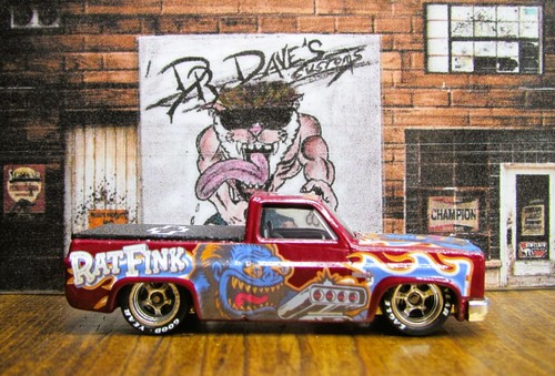 Dr Dave's Customs, Hot Wheels '83 CHEVY SILVERADO, RAT FINK Madman ...