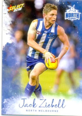 2018 AFL Select Footy Stars Common card 150 Jack Ziebell - Kangaroos ...