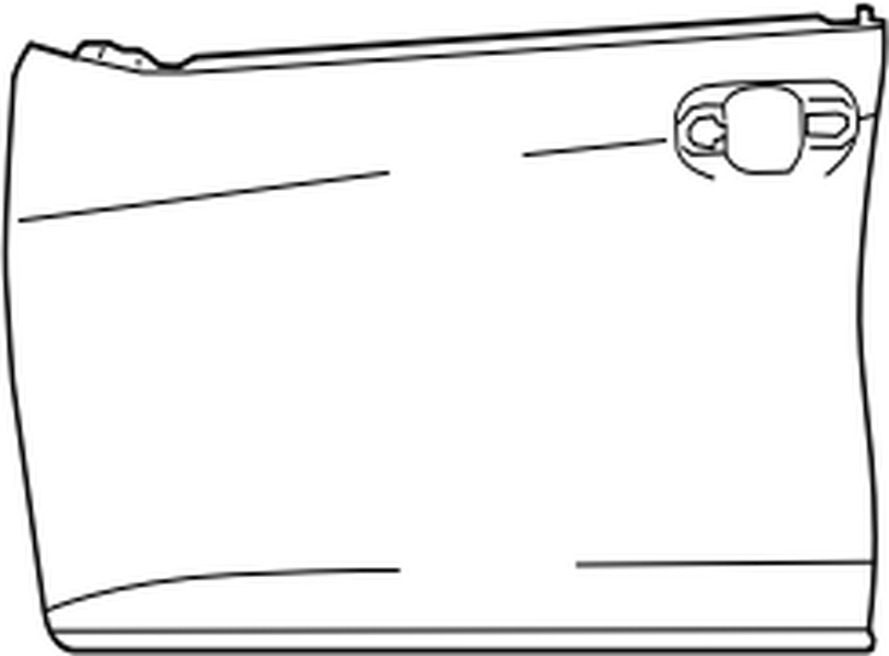 67112-06160 Toyota Panel, front door, outer lh 6711206160, New Genuine ...