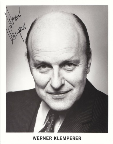 WERNER KLEMPERER GERMAN USA ACTOR COL KLINK HOGAN'S HEROES RARE SIGNED ...