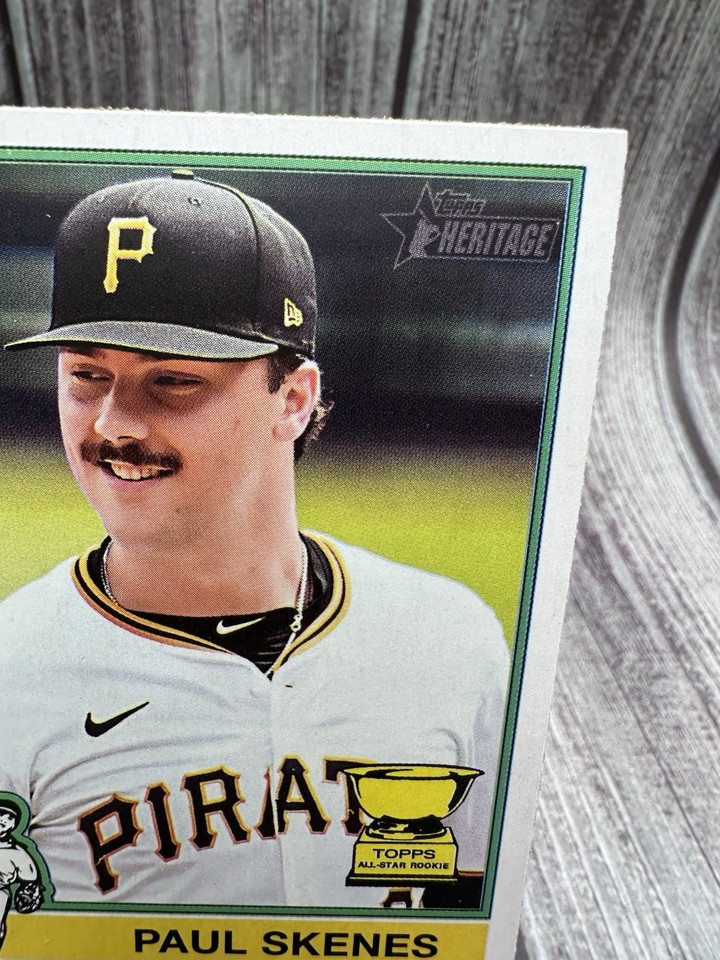 2025 Topps Heritage #60 Paul Skenes Alternate Cartoon Variation SSP ...