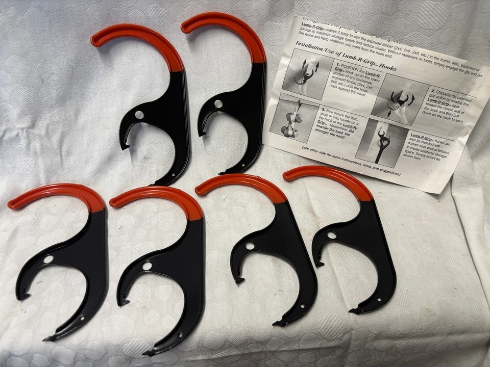 6 Lumb-R-Grip Hanger Hooks NIB | eBay
