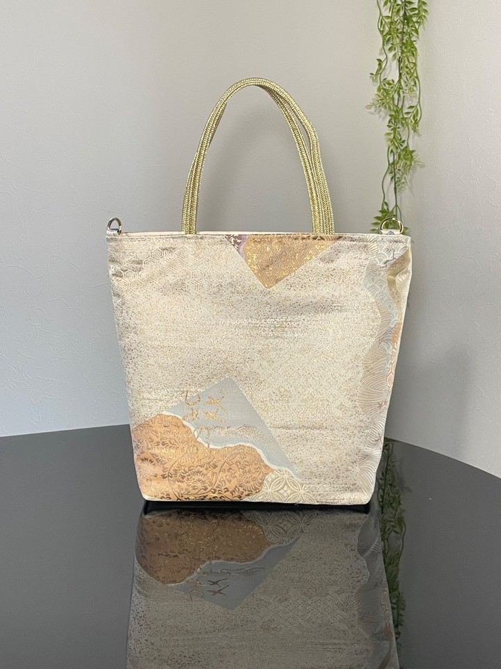 Obi remake bag The Tale of Genji B5 size Japanese style bag Obi bag | eBay