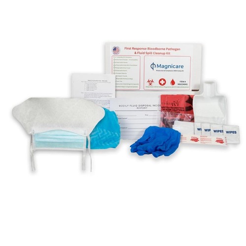 Bloodborne Pathogen and Vomit Cleanup Kit - Be OSHA Compliant ...