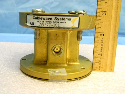 Cablewave System 399377-101 Waveguide w/ Pressure Inlet Bulkhead ...