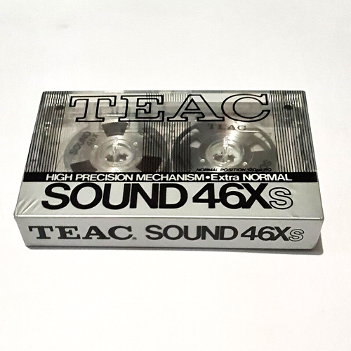 TEAC Sound 46X Silver R2R Normal Position Type I Blank Audio Cassette ...