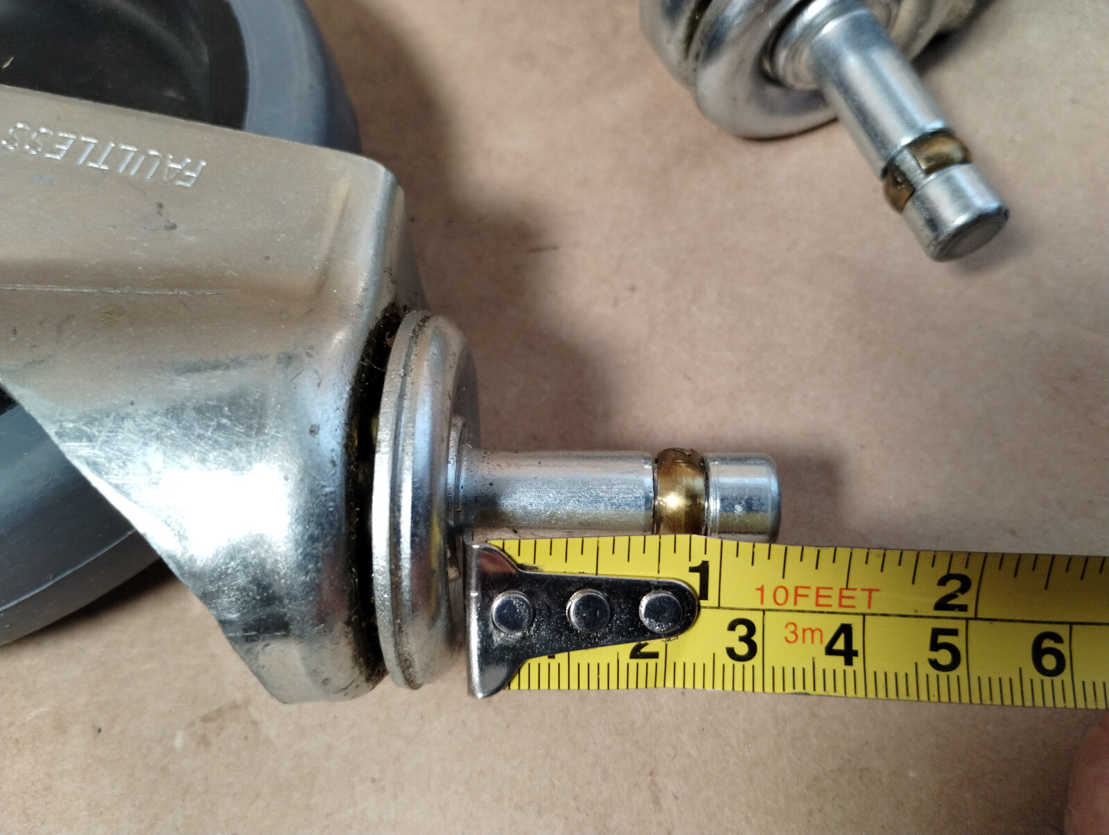 PAIR JC Faultless 5"x1” Utility Cart Wheel Casters - Both (non-locking ...