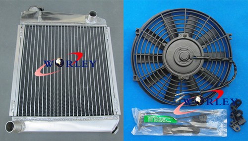 Aluminum Radiator + Fan for Austin Rover Mini 850/1000/1100/1275 GT ...