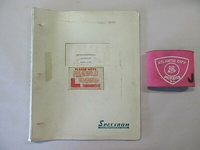 SPECTRON DATASCOPE MODEL D-502 INSTRUCTION MANUAL | eBay