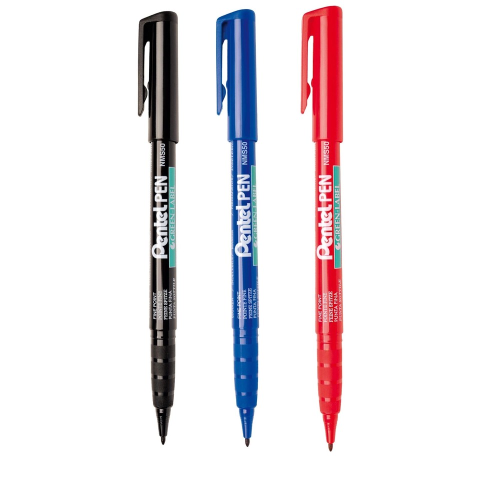 Pentel NMS50 Fine Permanent Marker 2mm Tip - Writes a 1mm Line | eBay