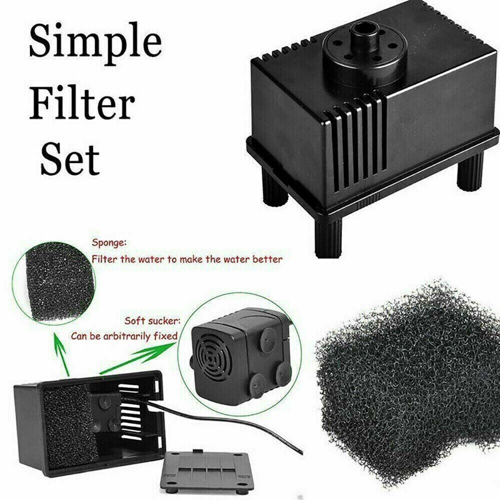 Solar Powered Water Pump Small Pond Garden Submersible Fountains Sponge ...